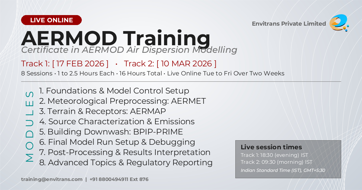 AERMOD Training: Certification Course | AERMET, AERMAP & AERMOD